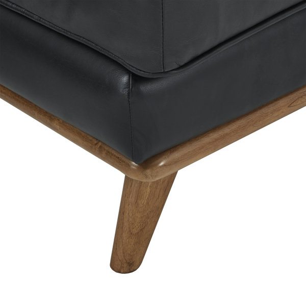 Kingstown Home Ugo 59" Wide Genuine Leather Right Hand Facing Sofa ...