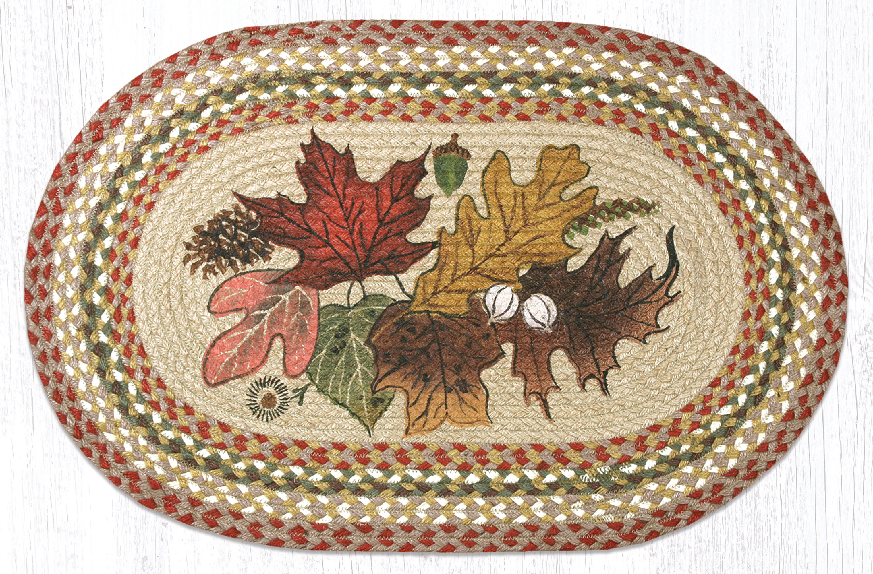 Earth Rugs Autumn Leaves Novelty Rug | Wayfair