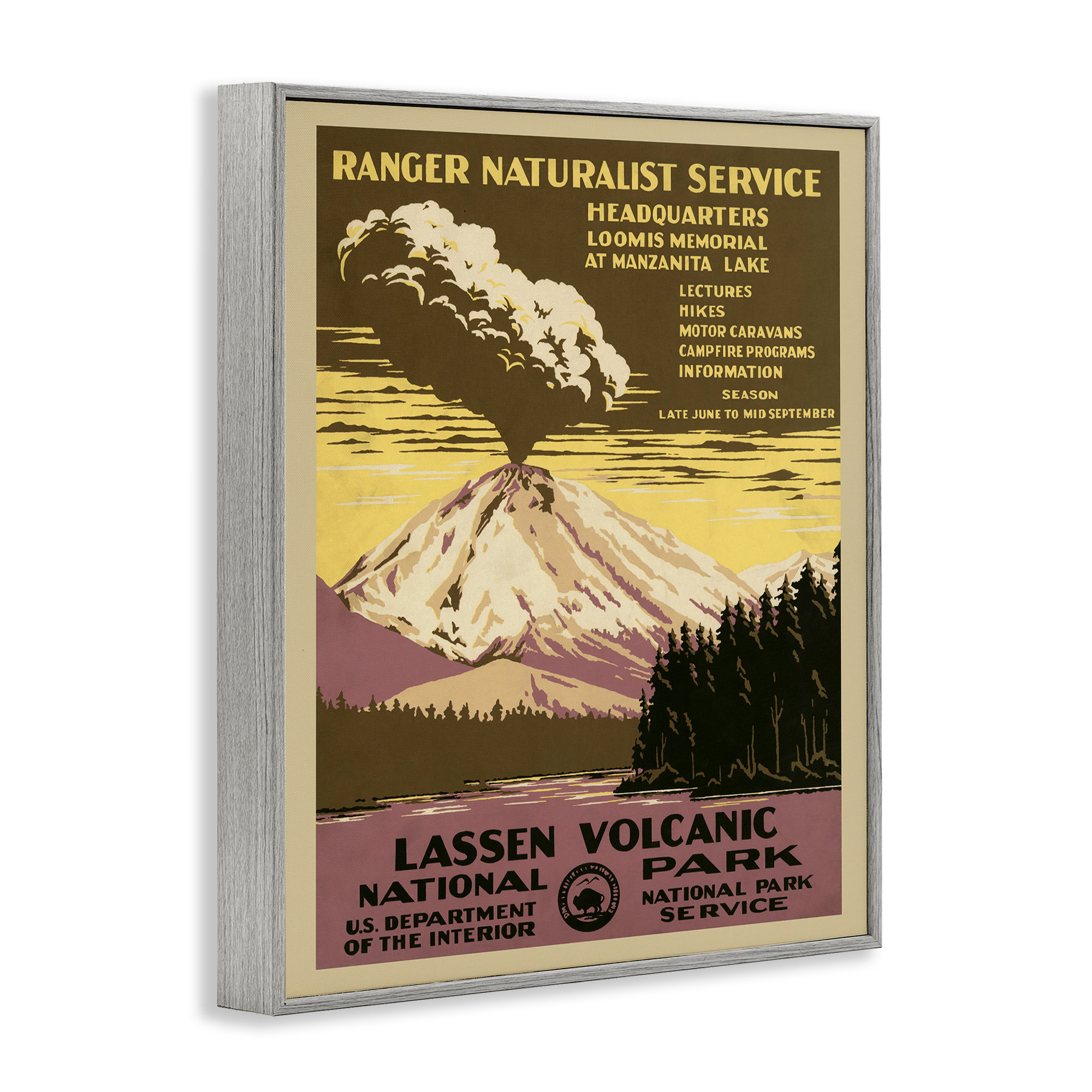 Union Rustic Vintage National Park Framed Giclee Art by C. Don (Chester ...