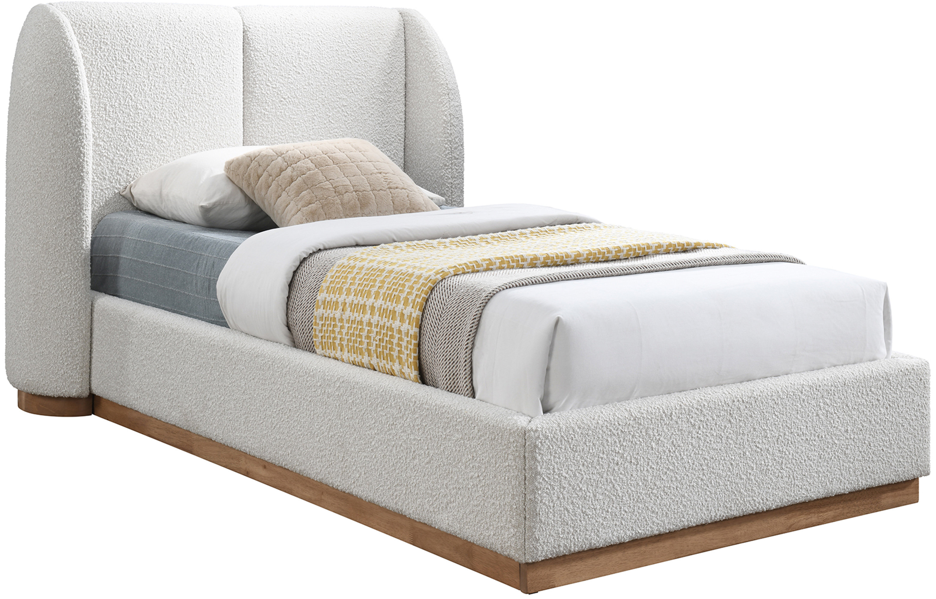 AllModern Adon Boucle Fabric Bed & Reviews - Wayfair Canada
