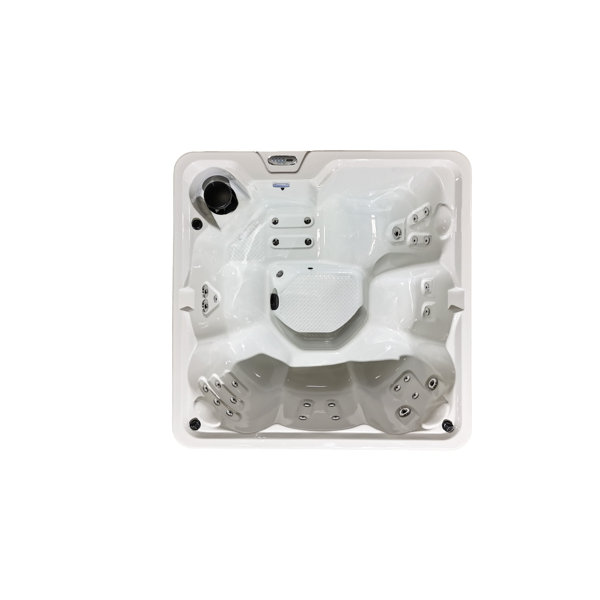 Home And Garden Spas 6 Person 29 Jet Plug And Play Hot Tub in White ...