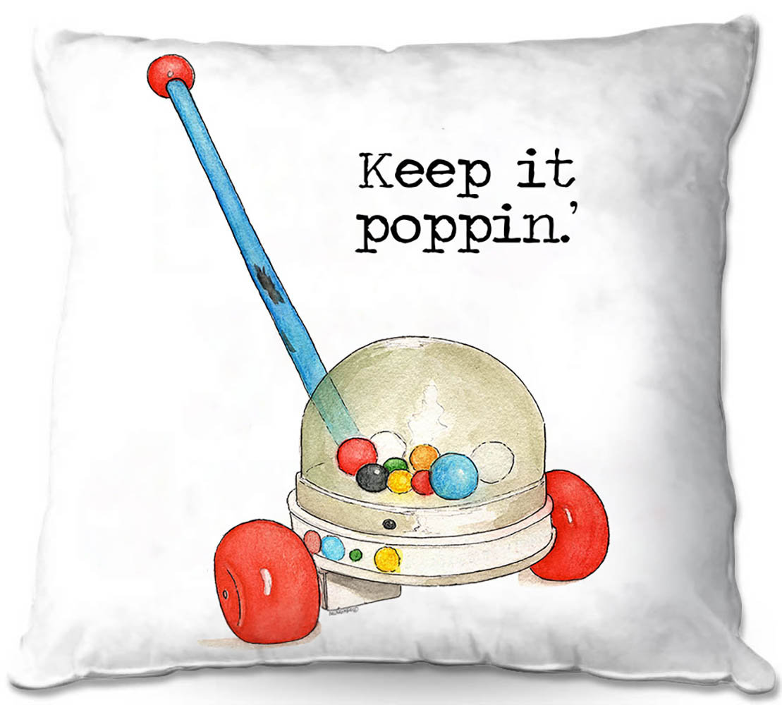 DiaNoche Designs Couch Toys Keep It Popping Throw Pillow | Wayfair