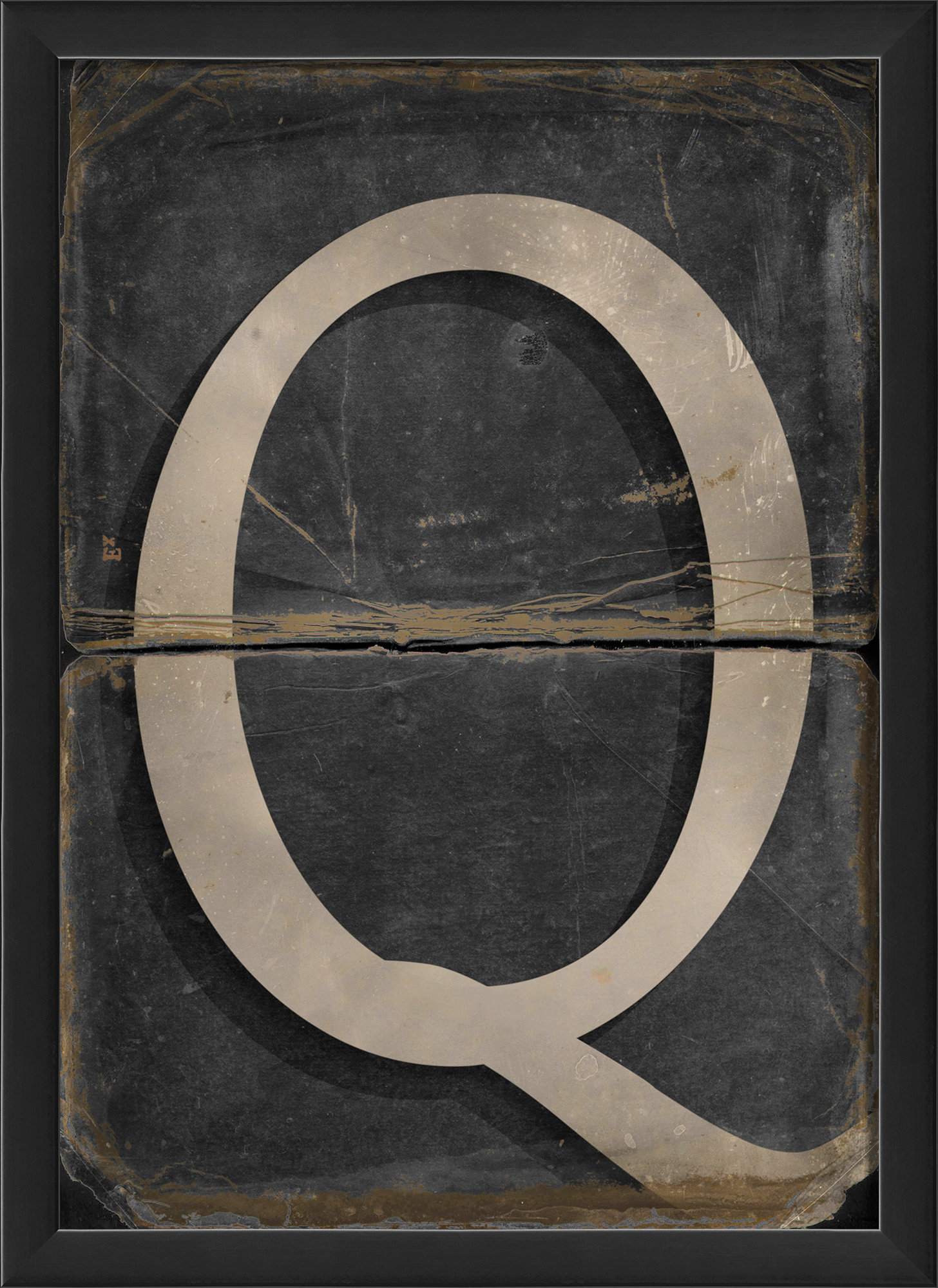 Williston Forge 'Letter Q' Framed Textual Art | Wayfair