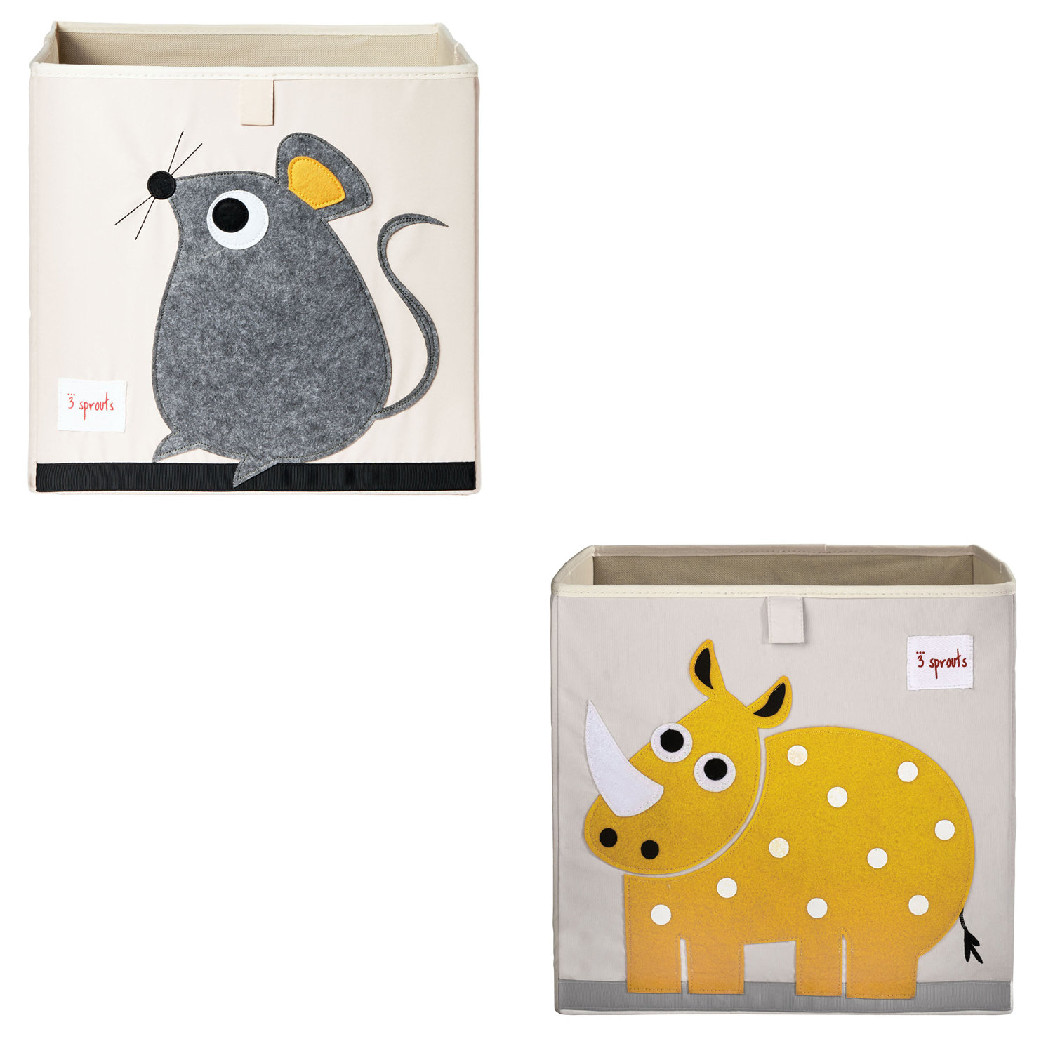 3 Sprouts Felt Toy Box | Wayfair