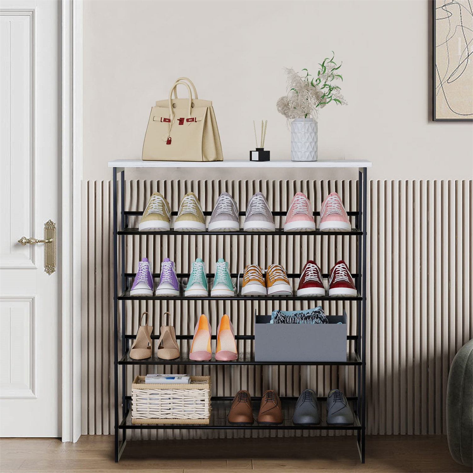 Ivy Bronx 12 Pair Shoe Rack | Wayfair