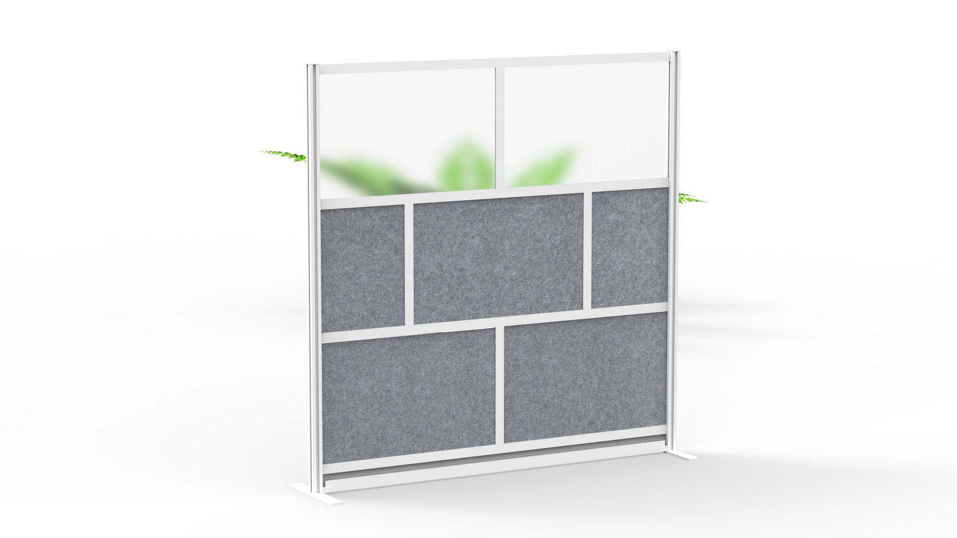 Luxor Harmony Modular Room Divider Wall System - 70" x 70" Starter Wall ...