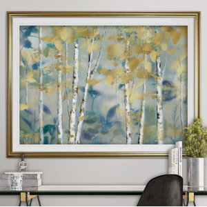 'Gilded Forest I' Framed Acrylic Painting Print