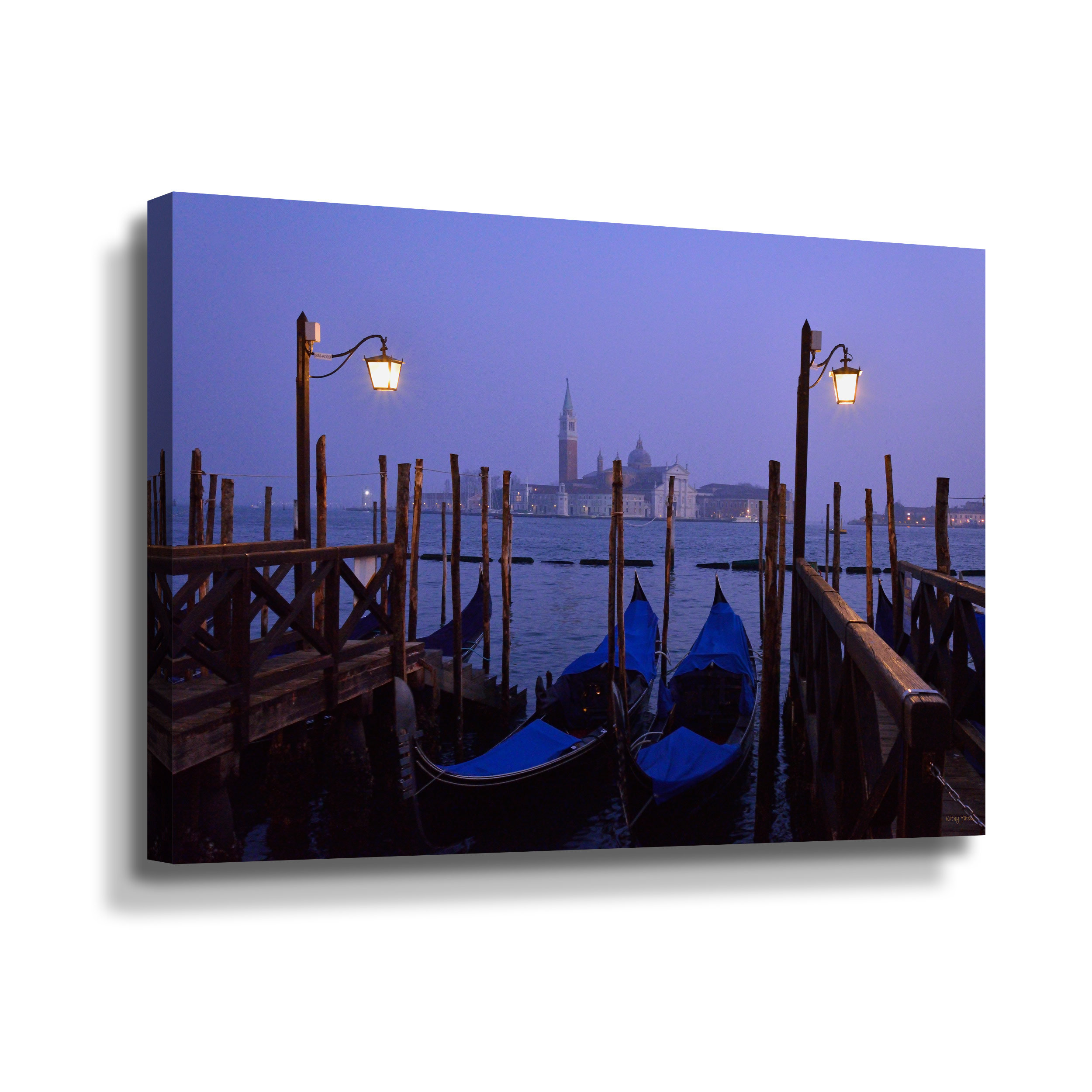 Hokku Designs Dejanira Gondolas at Twilight - Print on Canvas | Wayfair