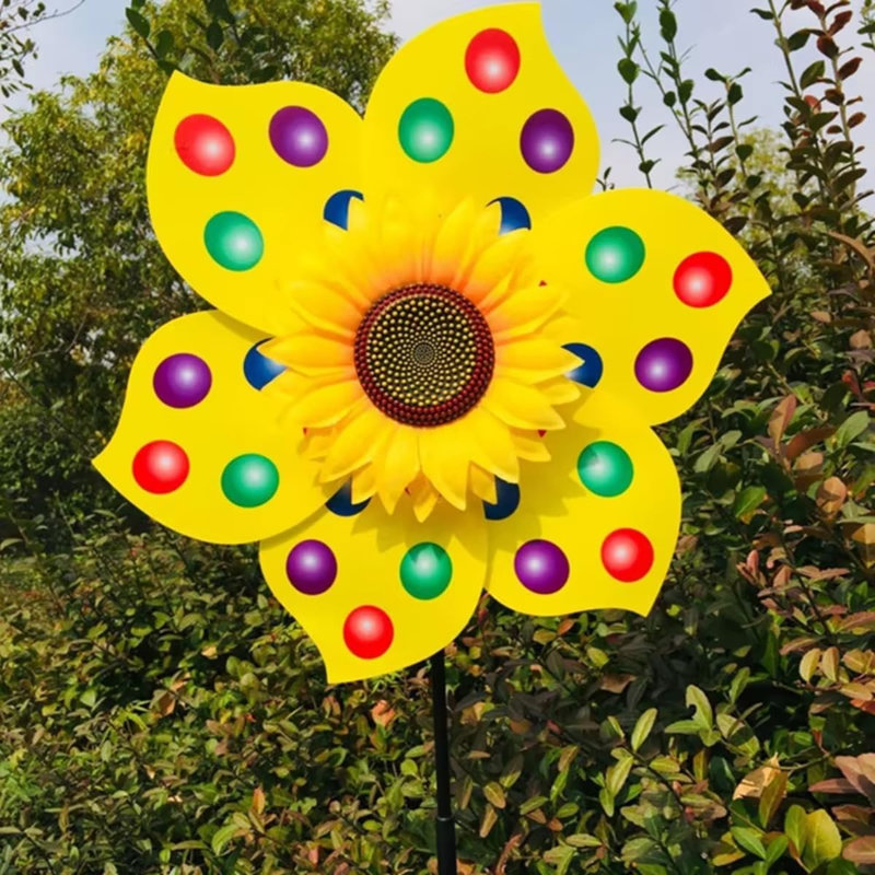 Dakota Fields Sunflower Lawn Pinwheels Large Windmill Pinwheel for ...