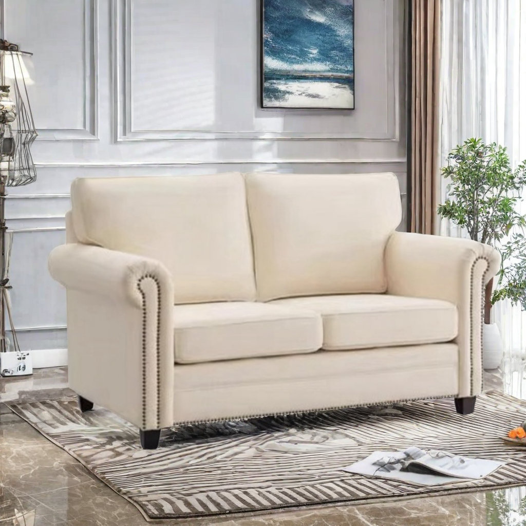 Lifton Light Luxury American Living Room Beige Sofa - Wayfair Canada