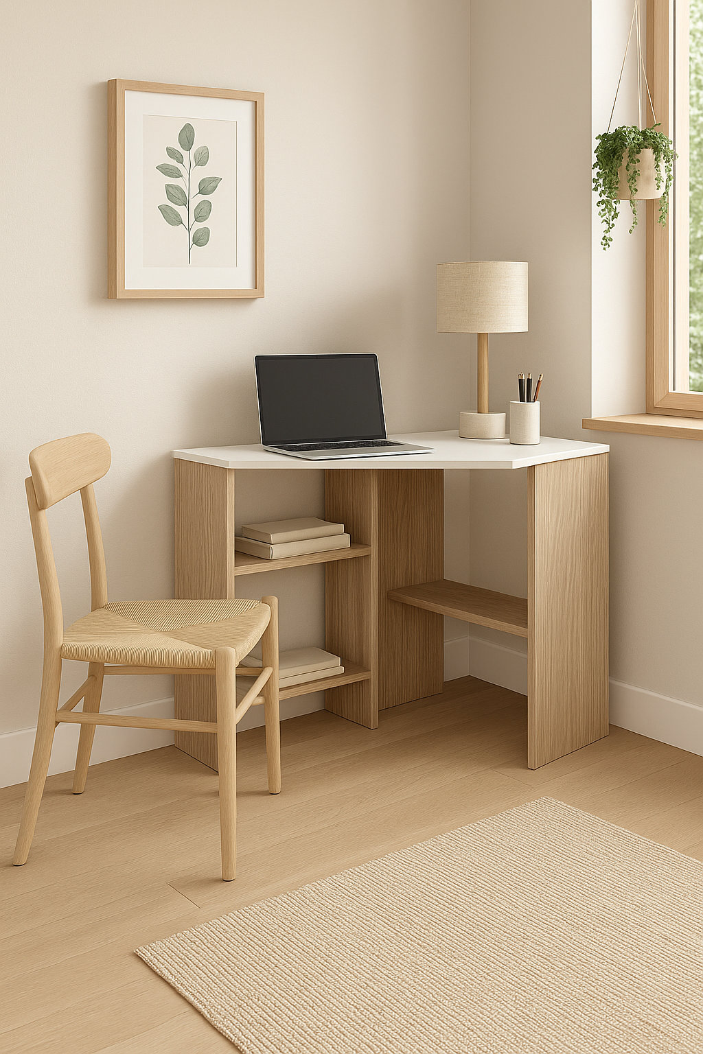 Ebern Designs ALISON CORNER COMPUTER DESK CORDOBA-WHITE | Wayfair