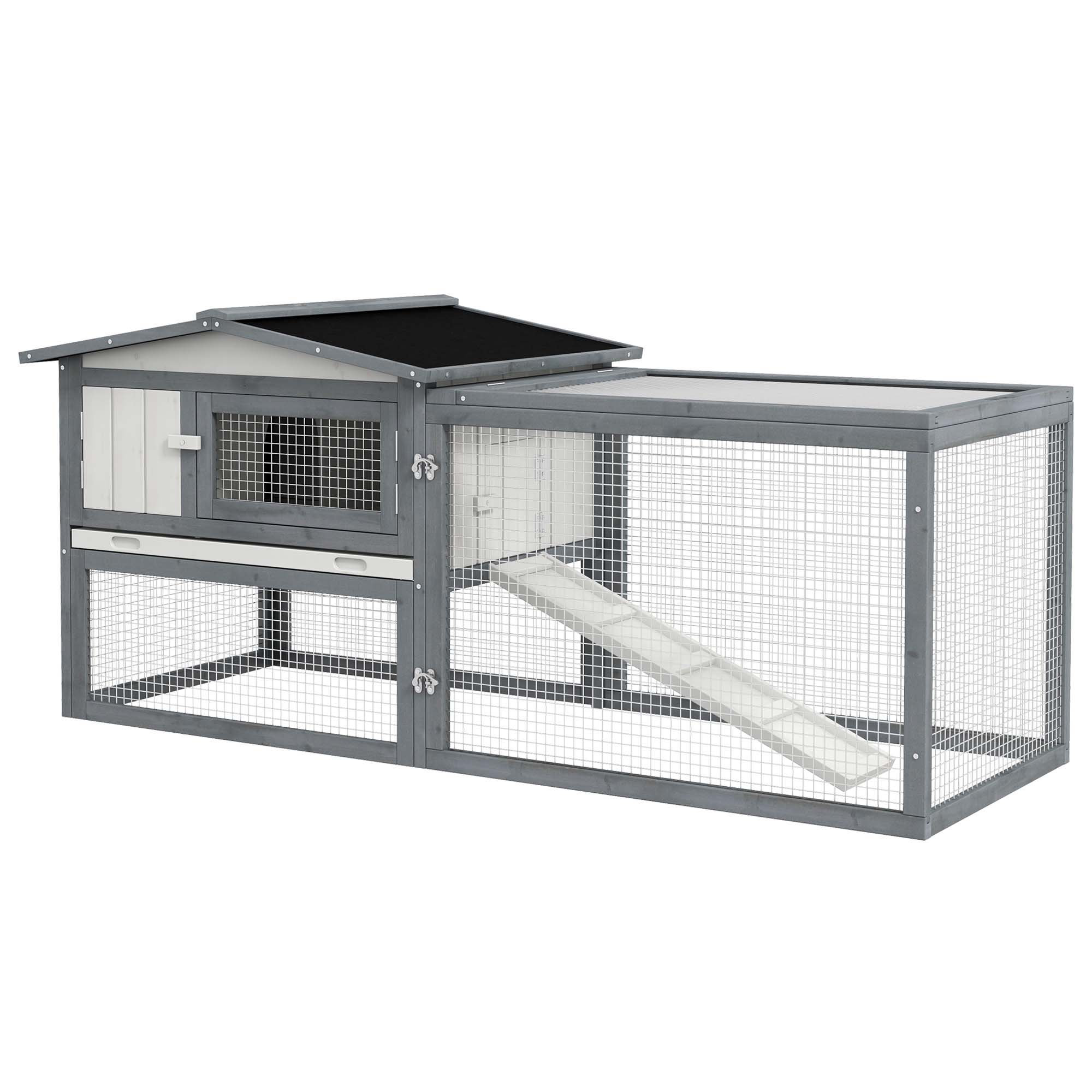 Tucker Murphy Pet™ Outdoor Rabbit Hutch with Multiple Features for ...