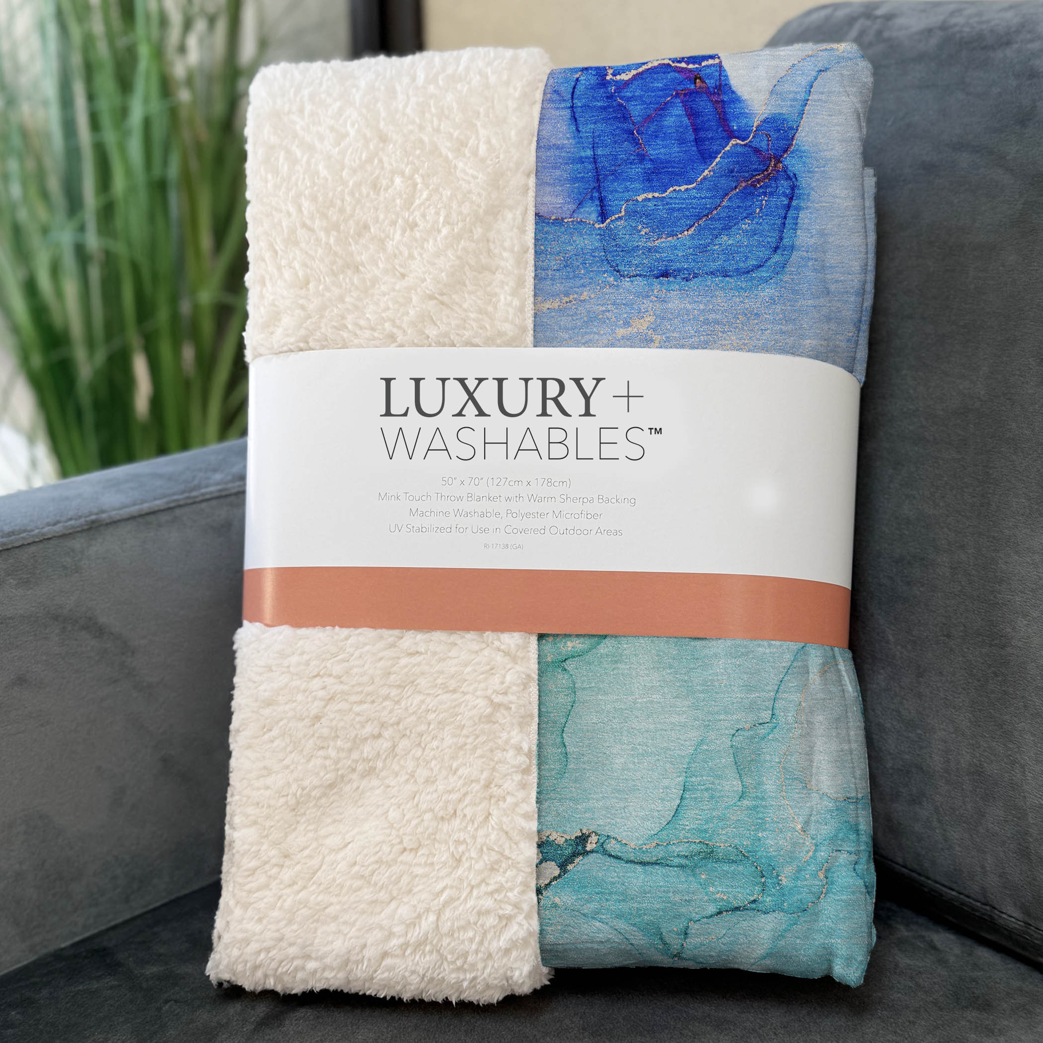 Addison Rugs Addison Machine Washable Sherpa Watercolors Throw Blanket ...