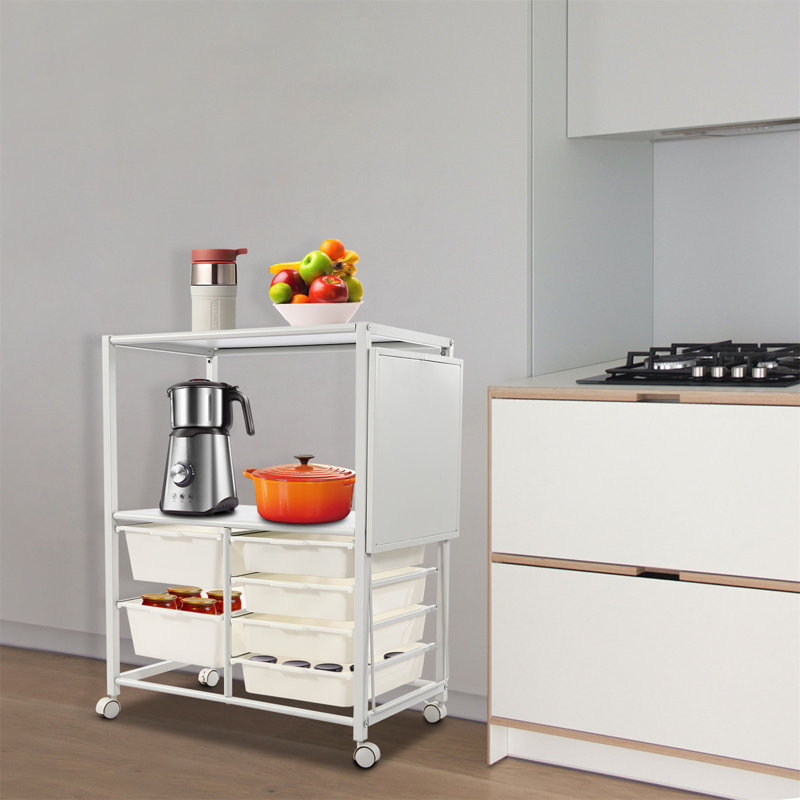 Latitude Run® 2-Tier Freestanding Space Saver Storage Shelf | Wayfair