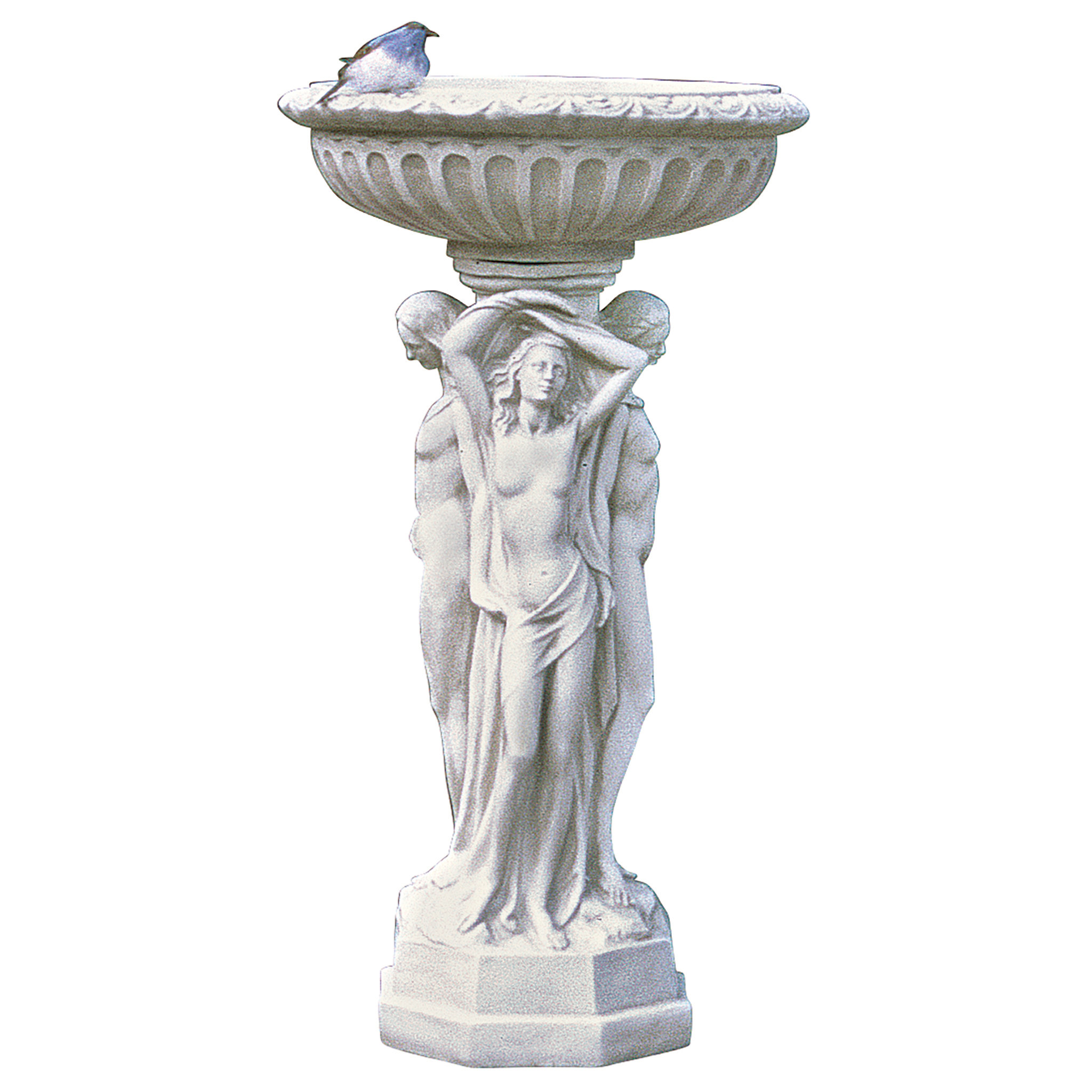 Design Toscano Column of the Maenads Bird Bath | Wayfair.ie