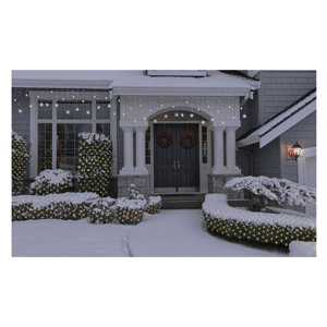 Trinx ProductWorks Outdoor 150 LED-Micro Bulbs Net Lights on Clear Wire ...