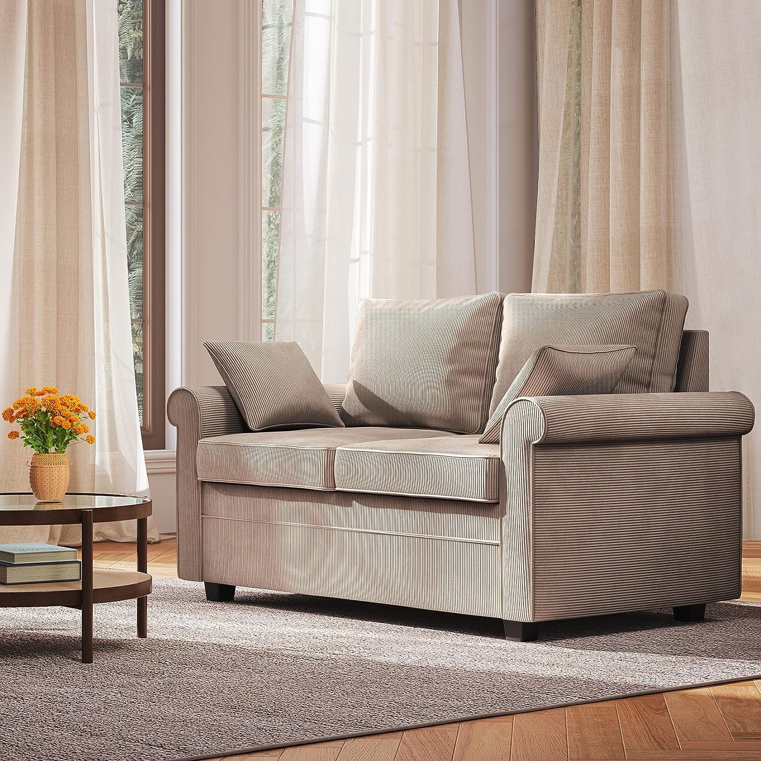 Red Barrel Studio® Schechter 55.51'' Upholstered Sleeper Sofa & Reviews ...