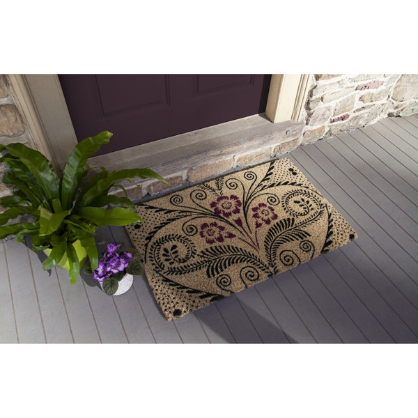 Entryways Floral Outdoor Doormat | Wayfair
