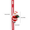 Canora Grey Christmas Electric Climbing Santa With Music & LED Light ...