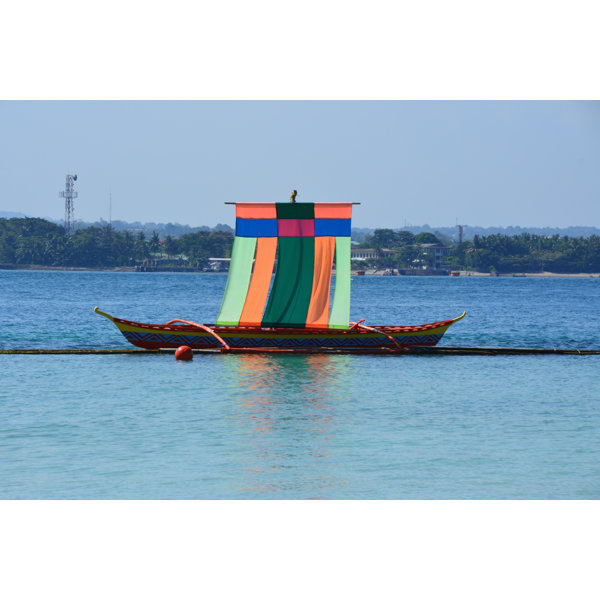 Wall Art Production Network Sailboat At Paradise Beach, Samal Island ...