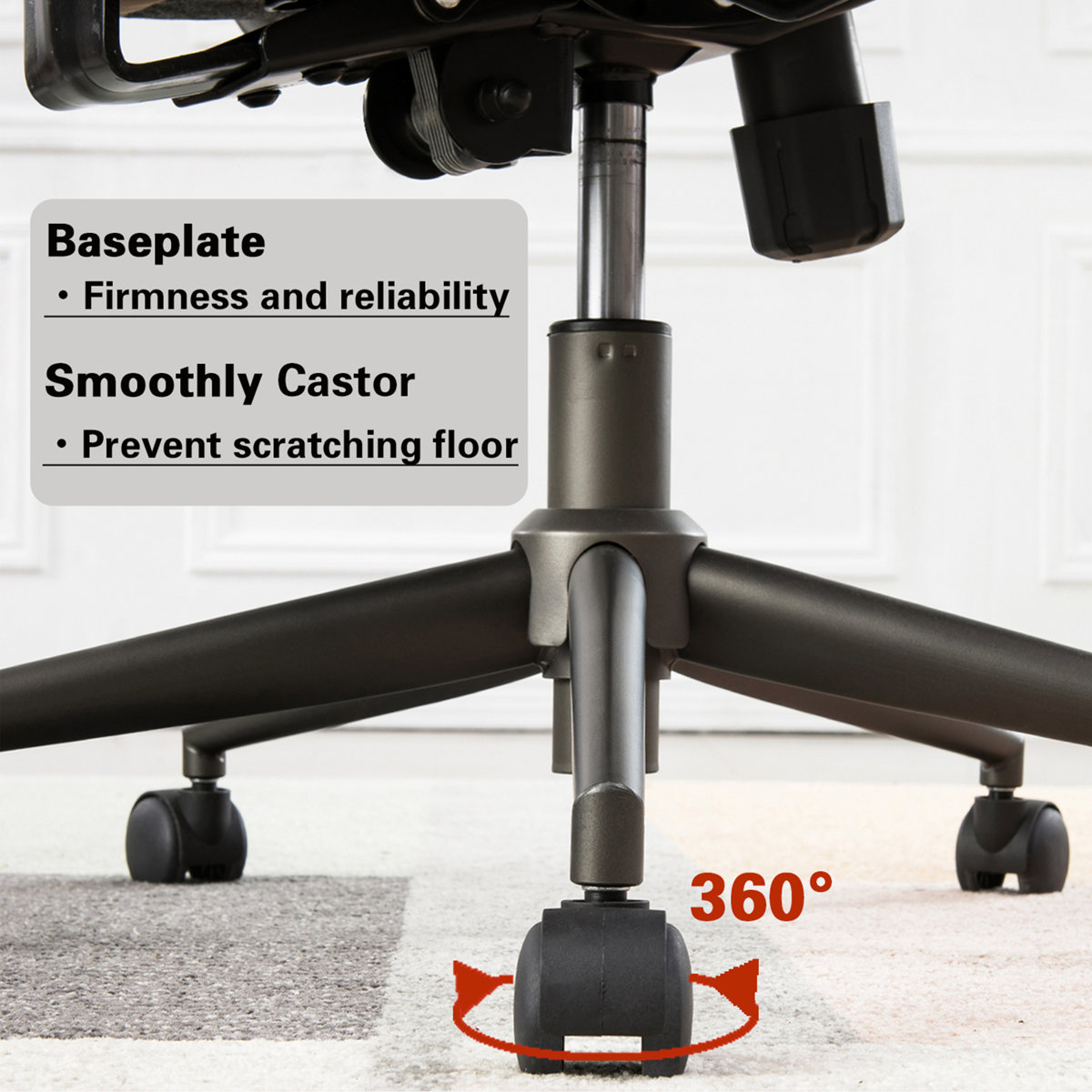 17 Stories Kalysia Ergonomic Suede Office Chair Home Office Desk Chair ...