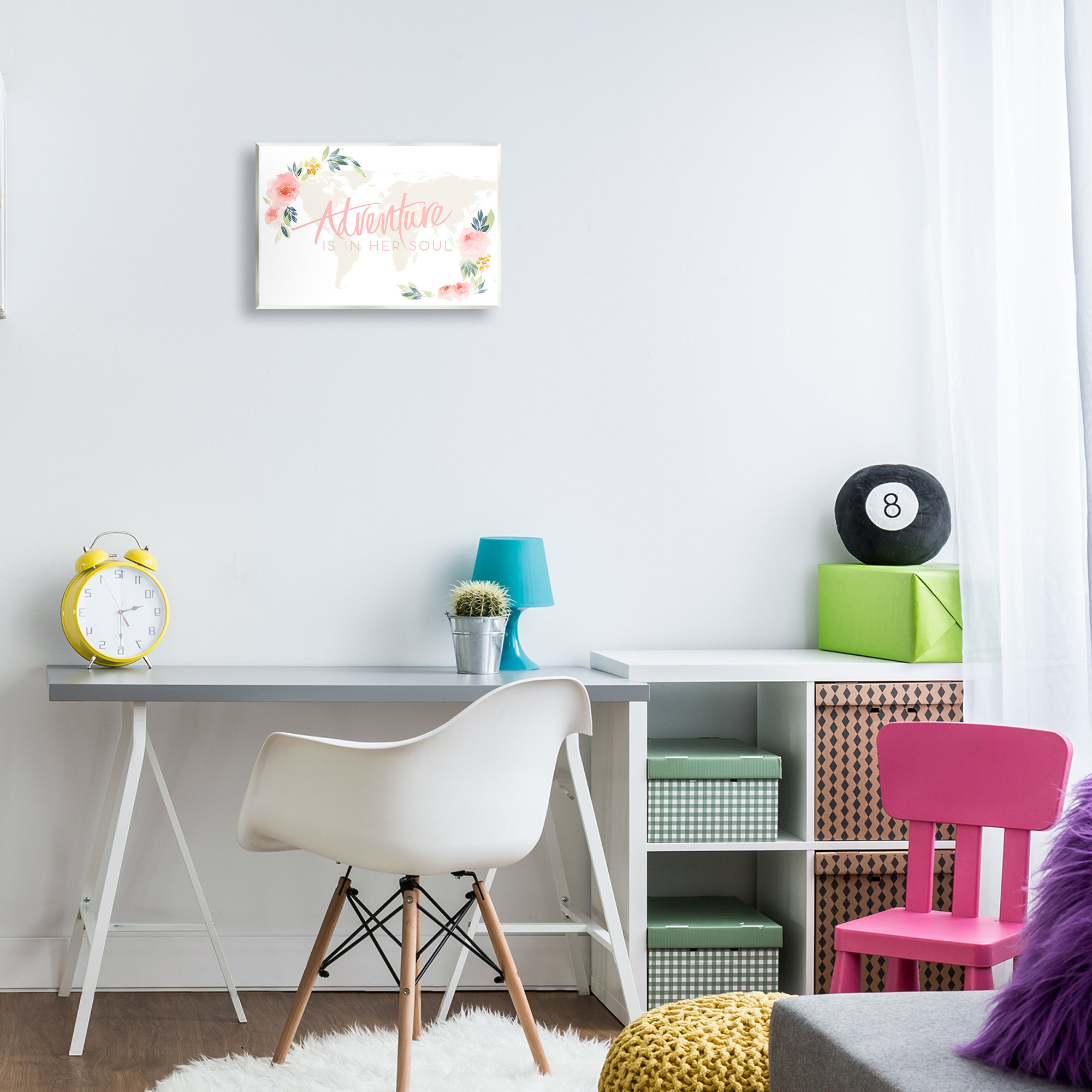 Highland Dunes Floral Girl's Adventure Wall Plaque Art by Lucille Price ...