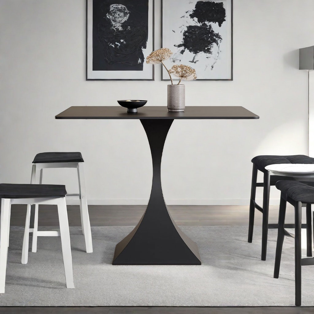 A Zoetic Home Square Rock Plate Table for Home, Balcony Table. | Wayfair