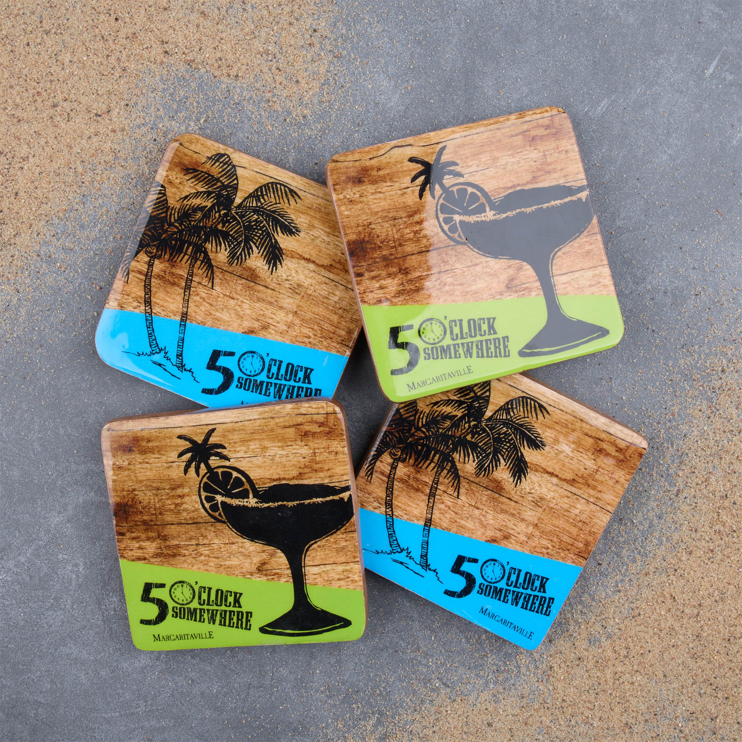 Bay Isle Home™ Margaritaville Coaster (Set of 4) | Wayfair