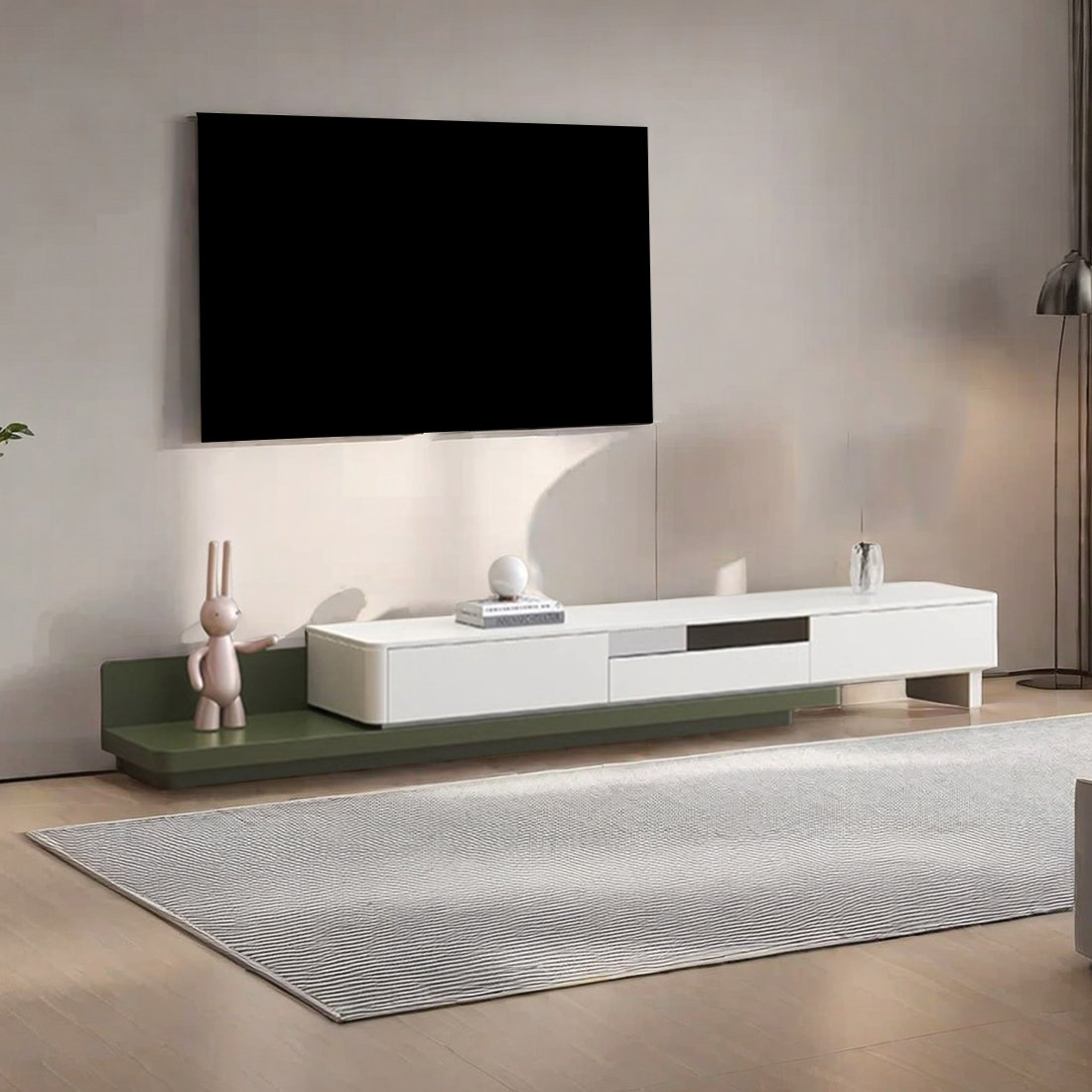 Orxva Galaxy Modern Simple Retractable TV Stand | Wayfair