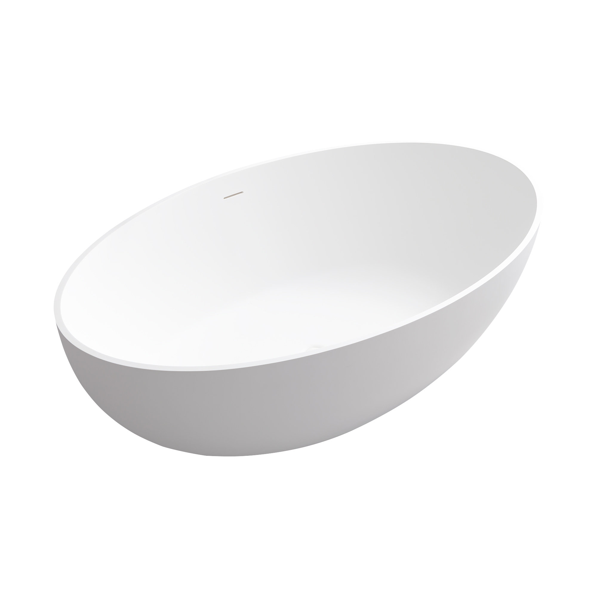 Galibens Premium Solid Surface Deep Soaking Bathtub | Wayfair