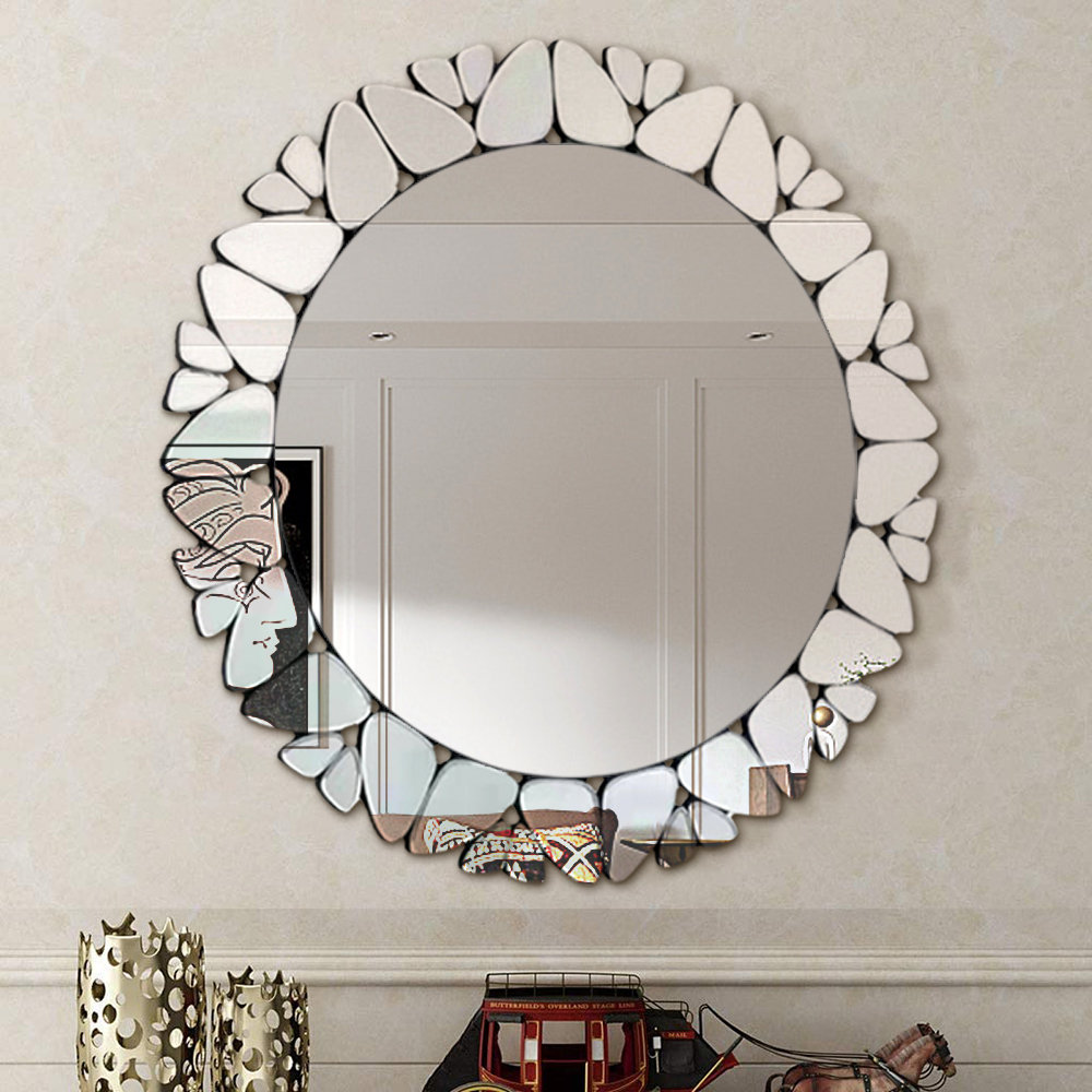 Ebern Designs Wall Mirror with Edging | Wayfair