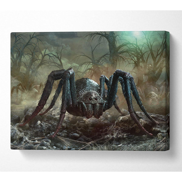Marlow Home Co. The Scary Tarantula - Wrapped Canvas Print | Wayfair.co.uk