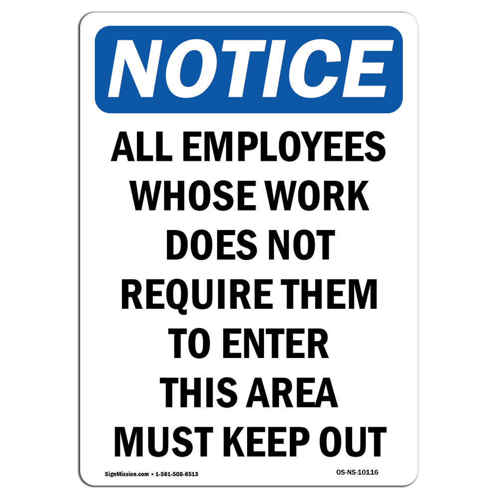 SignMission Osha Notice All Employees Whose Work Does Sign | Wayfair