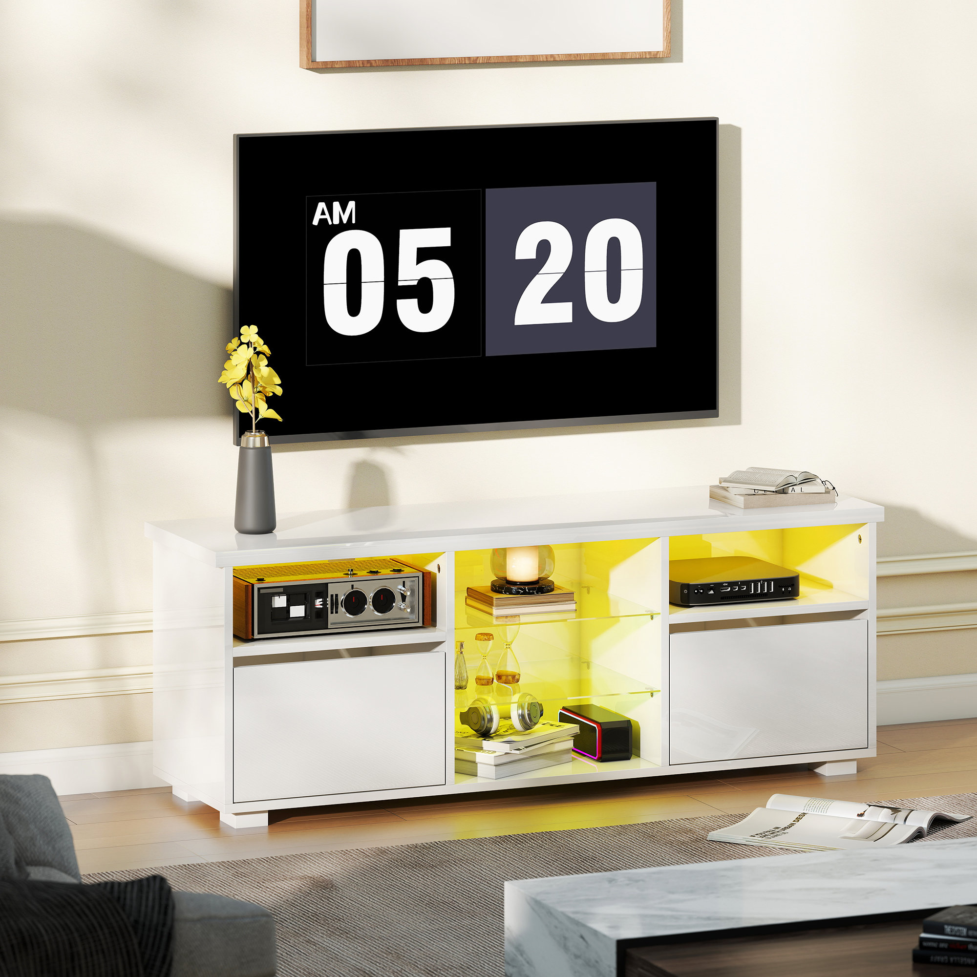 Metro Lane Unfinished TV Stand for TVs up to 55" | Wayfair.co.uk