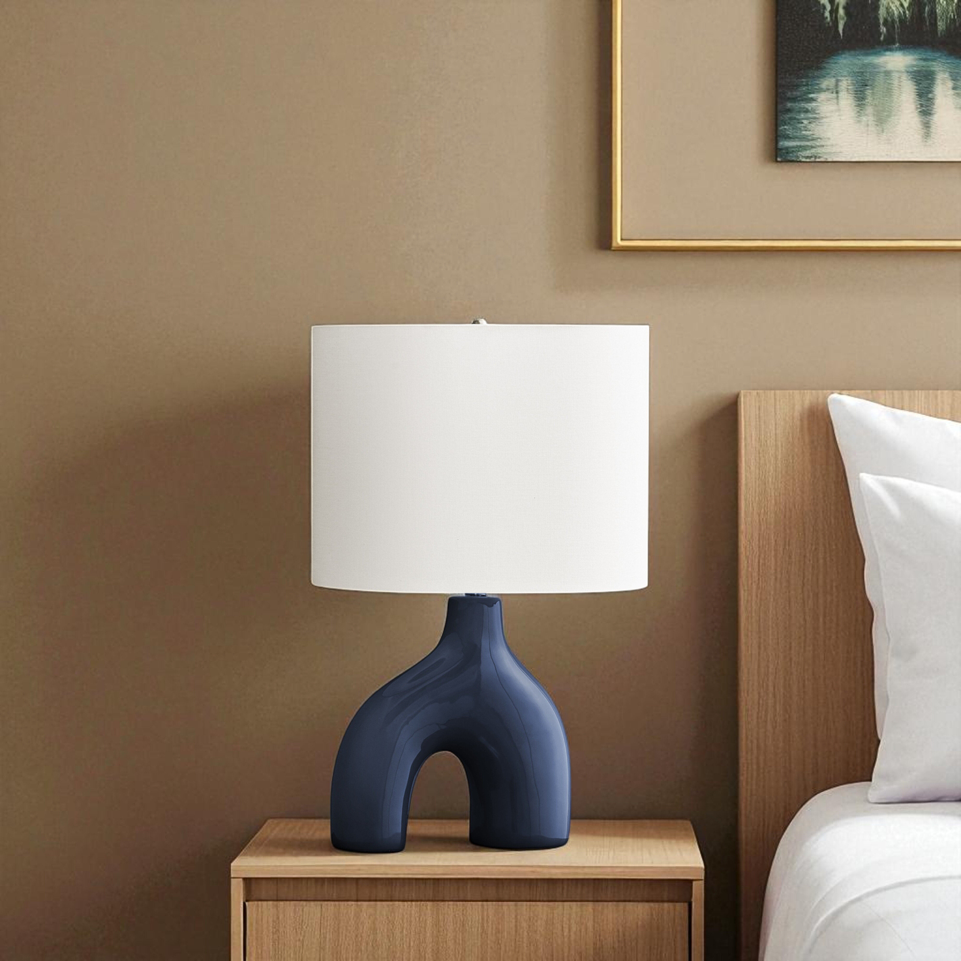 Wade Logan® Delia Blue Ceramic Table Lamp | Wayfair