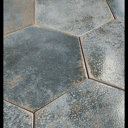 Bond Tile Mandalay Hex 9.13 in. x 10.51 in. Polished Concrete Look ...