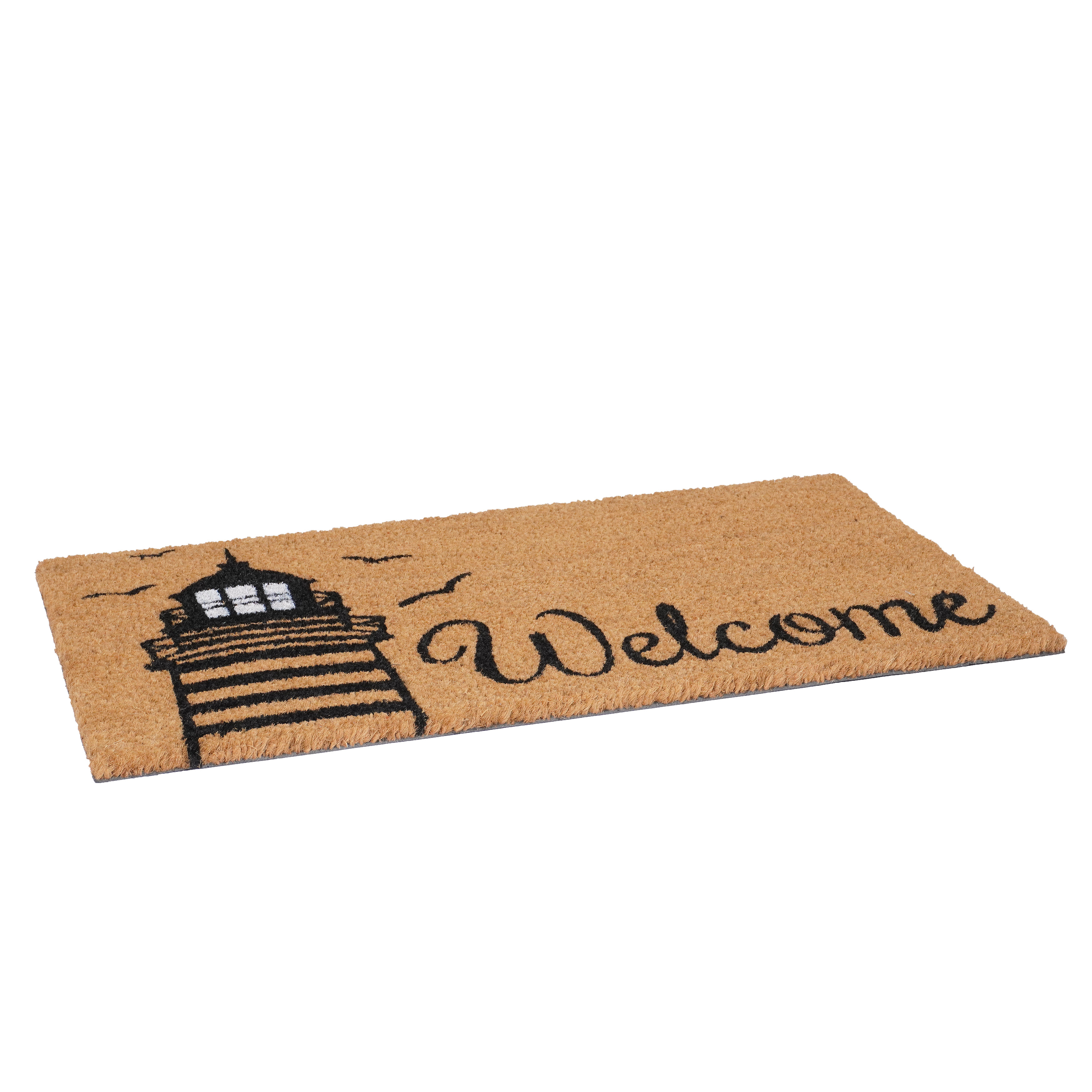 Calloway Mills Lighthouse Indoor Outdoor Welcome Door Mat | Wayfair