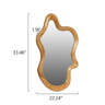 Latitude Run® 33.46" X 22.24" Irregular Shaped Wall Mirror With Natural ...