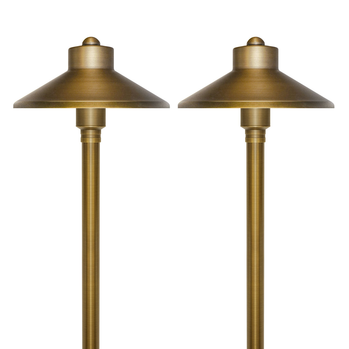 GKOplus Brass Low Voltage Solid Brass Pathway Light | Wayfair