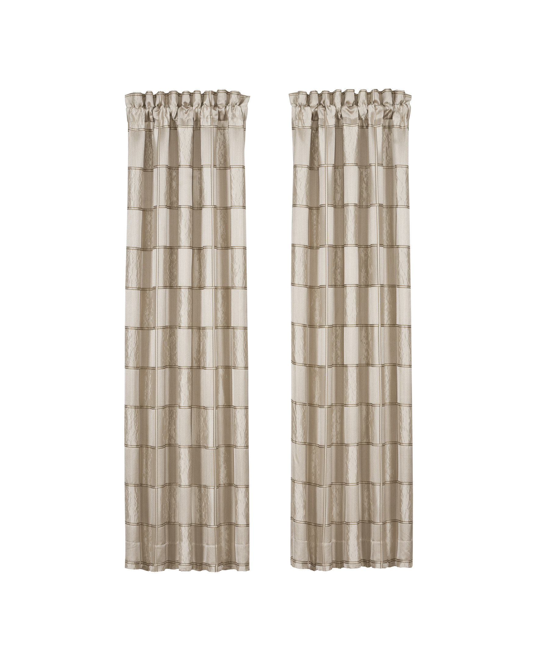 J. Queen New York Benton Flax Curtain Panel Pair | Wayfair