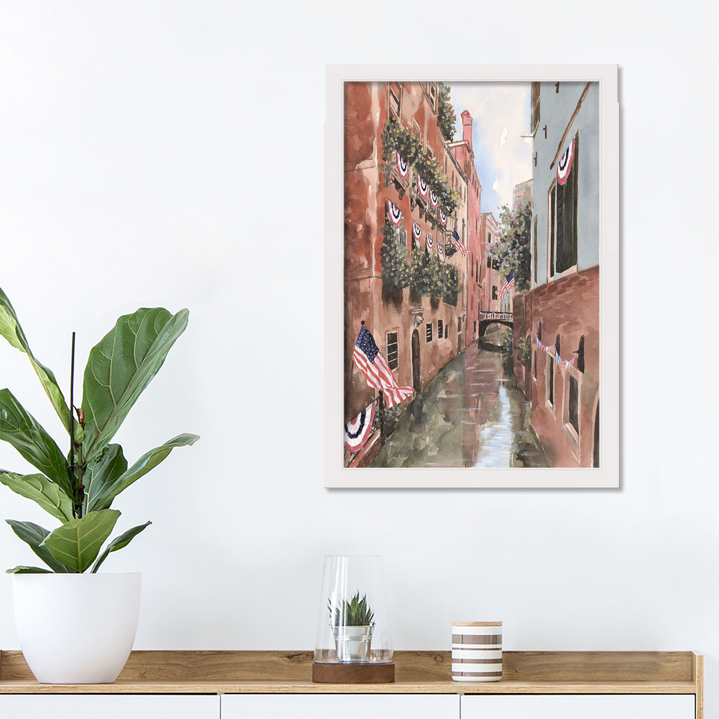 Red Barrel Studio® American Canals - Picture Frame Graphic Art | Wayfair