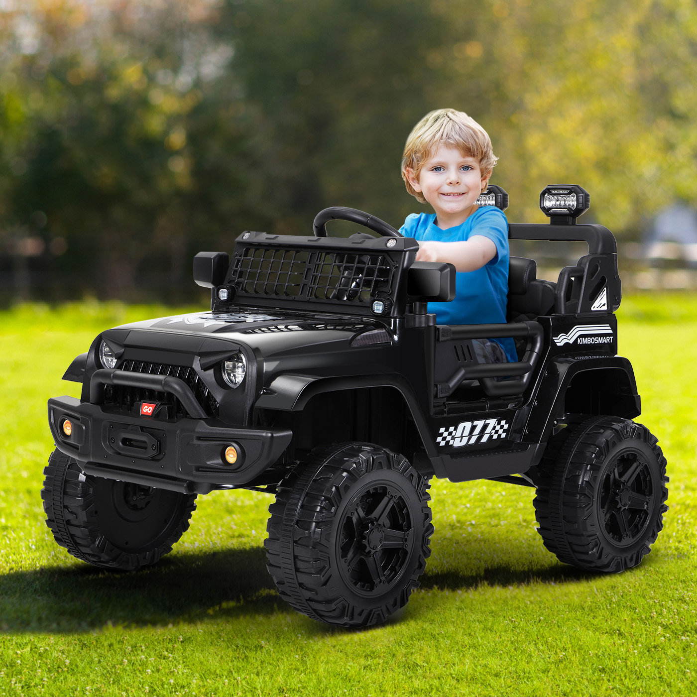 Kimbosmart 12V Kids Off-Road Ride on Car with Remote Control DIY ...