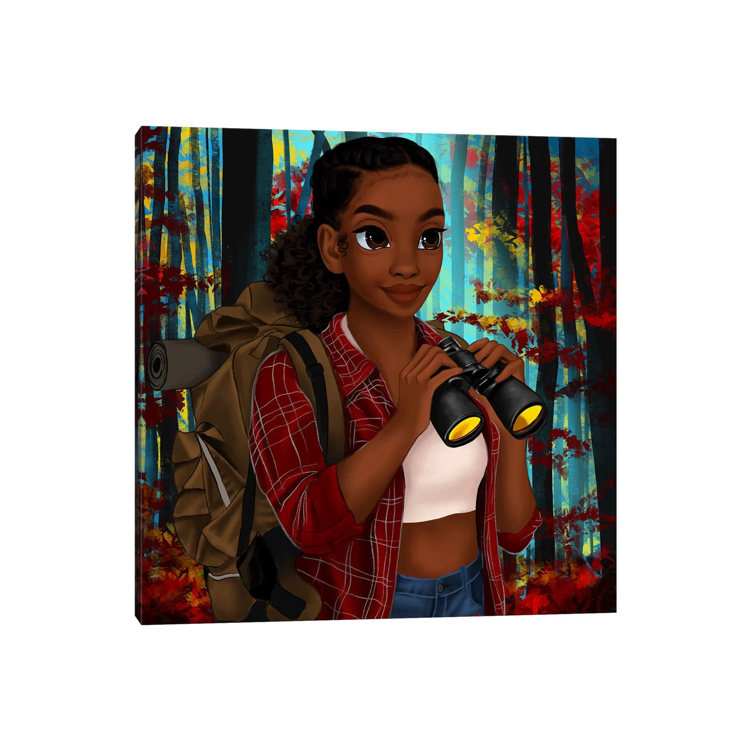 Ebern Designs Explorer by Princess Karibo - Graphic Art Print on Canvas ...