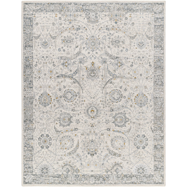 August Grove® Aransa Traditional Blue and Cream Area Rug & Reviews ...