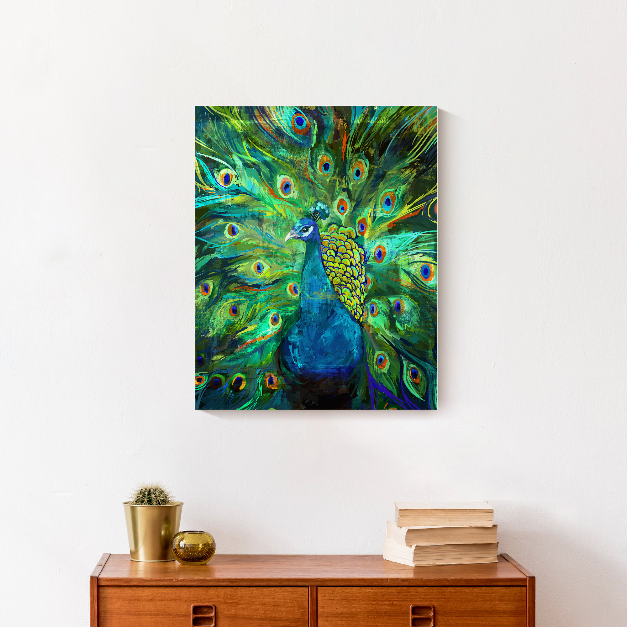 Designs Direct Creative Group Peacock Power 2 Print On Canvas - Wayfair ...