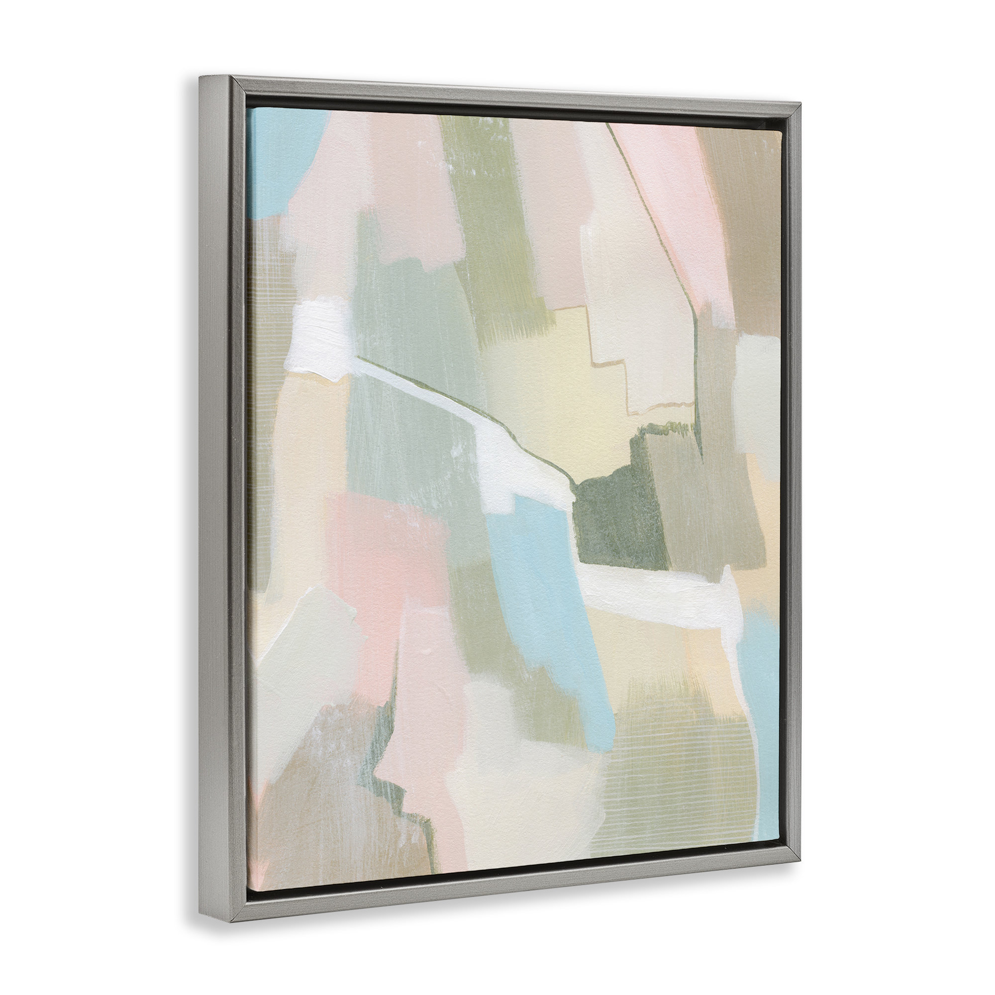 Ivy Bronx Pastel Desert Abstract Framed Floater Canvas Wall Art by ...