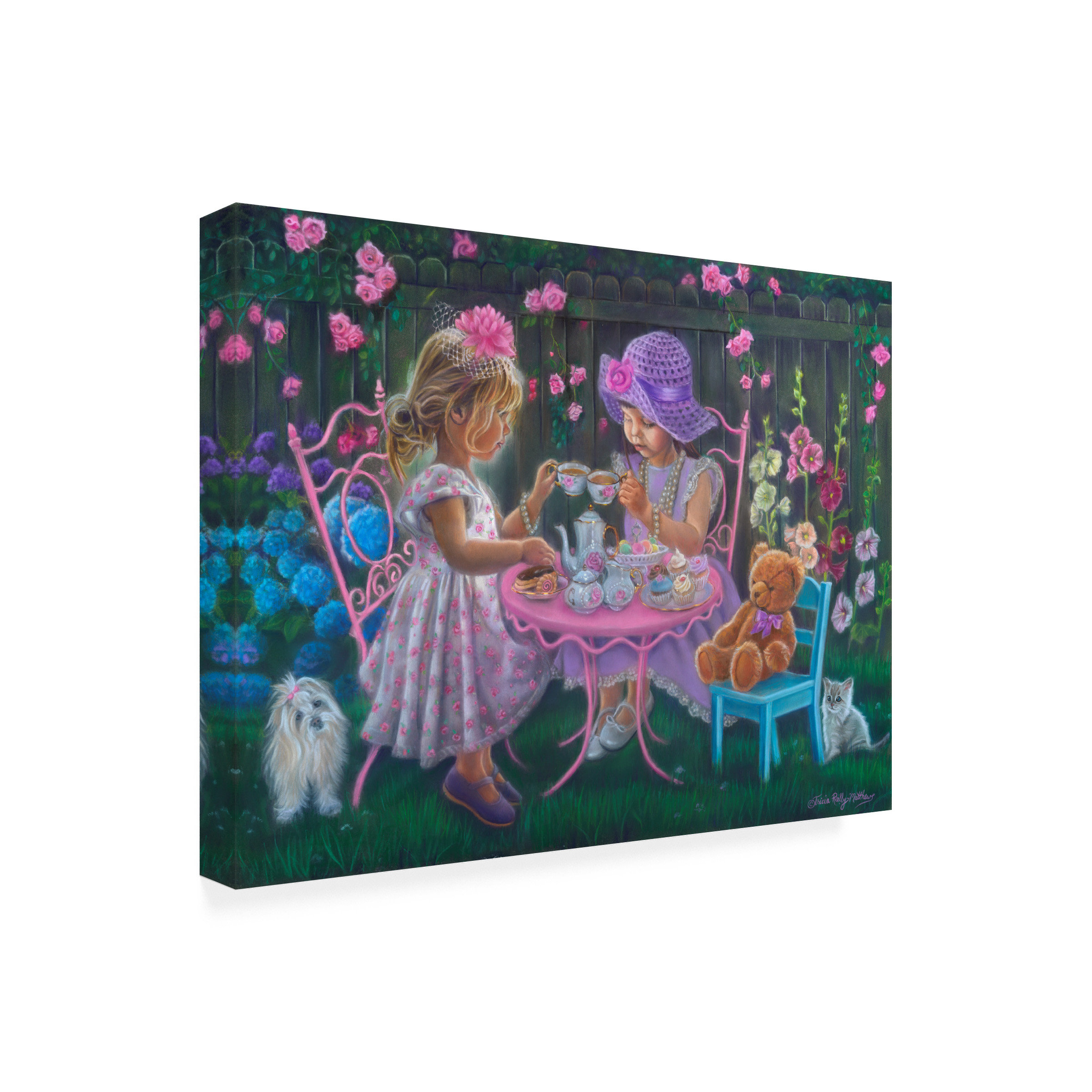 Winston Porter Tea For Two On Canvas by Tricia Reilly Matthews Canvas ...