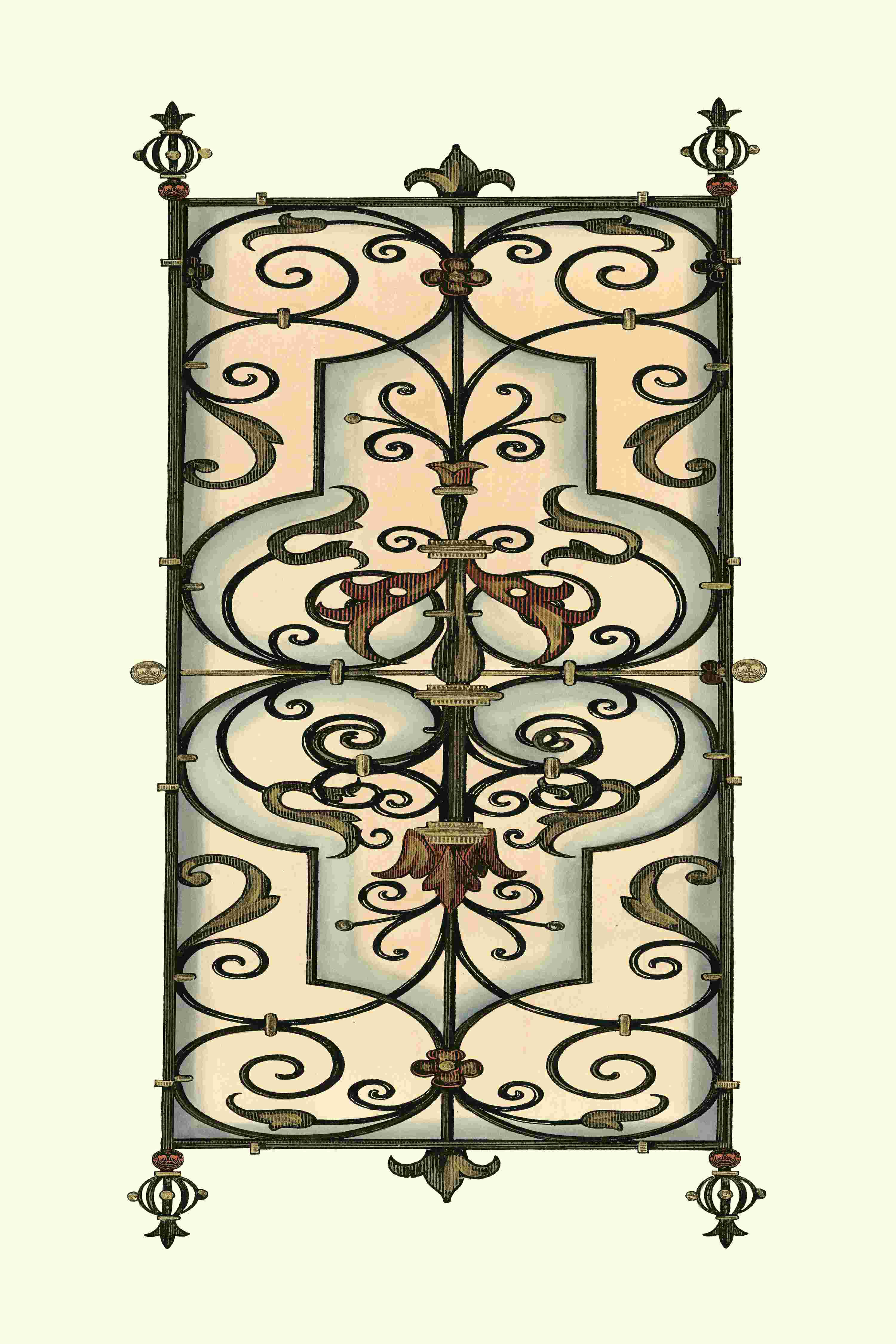 Bloomsbury Market Printed Wrought Iron Panels II (IP) | Wayfair