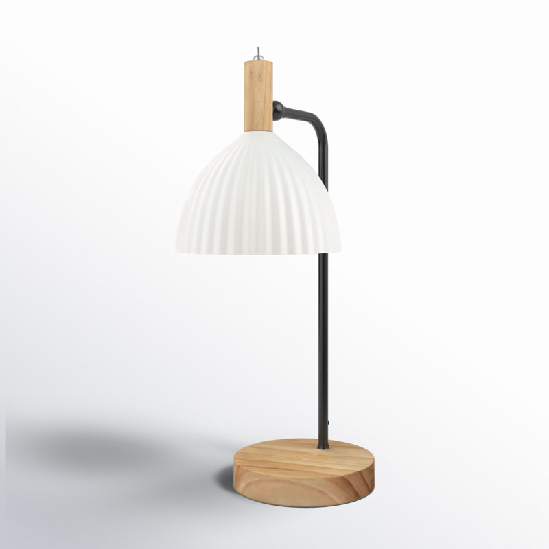 AllModern Clairmont Wood Desk Lamp | Wayfair