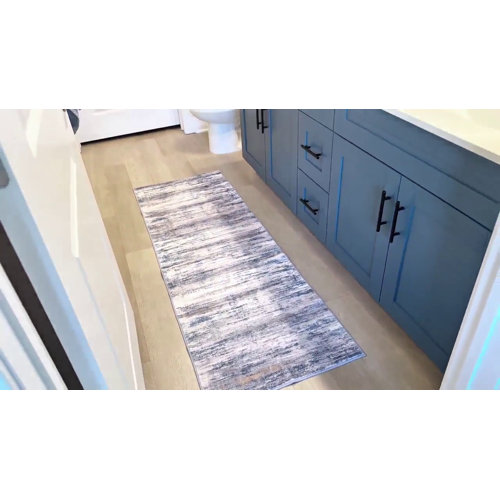 17 Stories Machine Washable Area Rugs Rubber Backed Rug for Bedroom ...